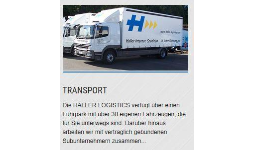 Haller GmbH & Co.KG Internationale Spedition 71696 Möglingen ...